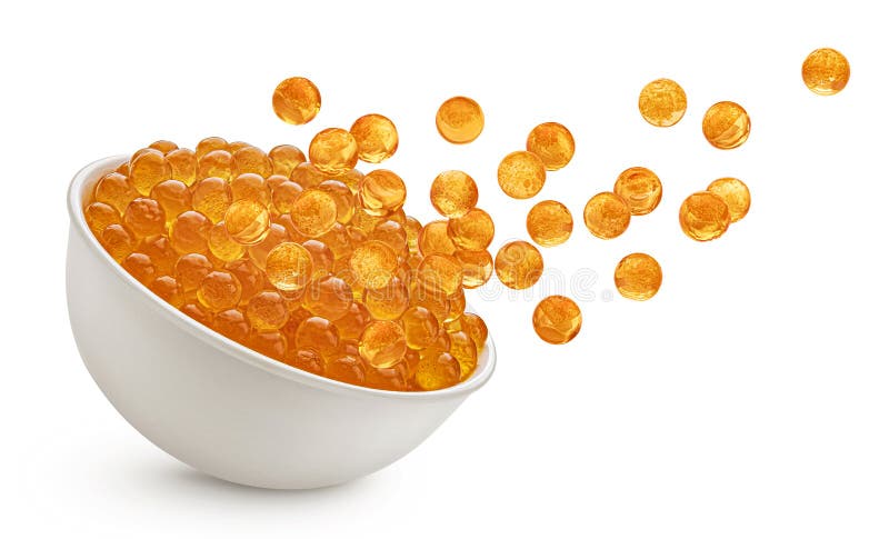 Red Caviar Isolated on White Background Stock Photo - Image of russian ...