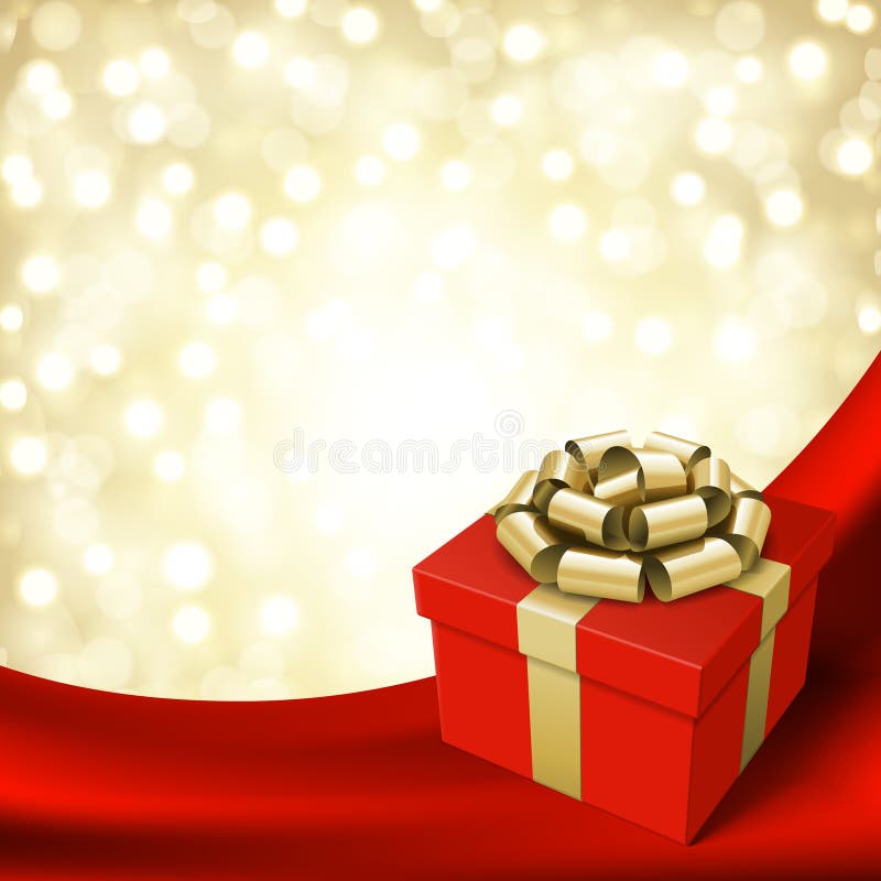 Red celebration gift box stock vector. Illustration of celebration ...