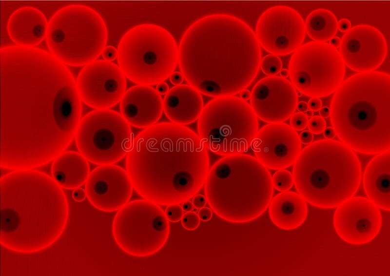 Red cells stock vector. Illustration of hemoglobin, vector - 189160534
