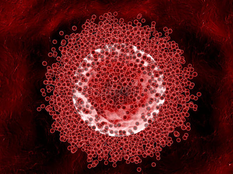 Red cells stock illustration. Illustration of microscope - 28797531