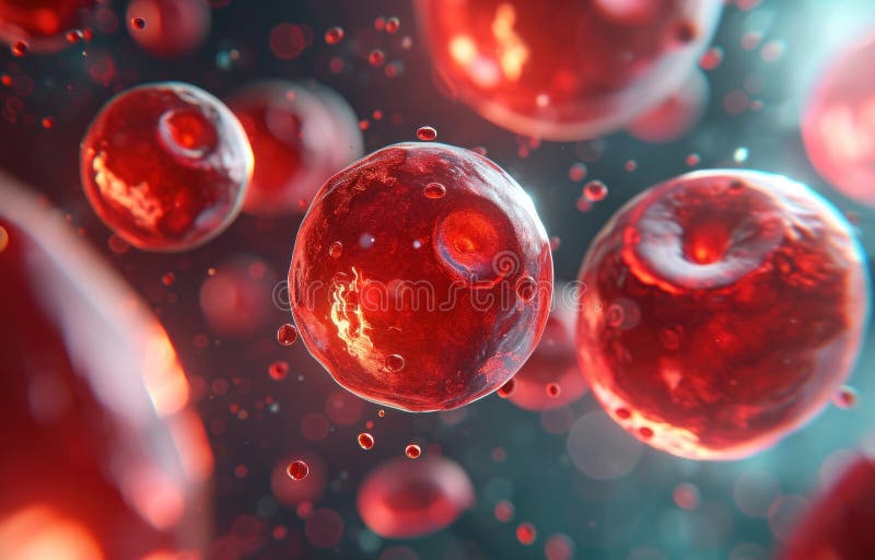 Red Cells are Seen from Several Angles Stock Illustration ...