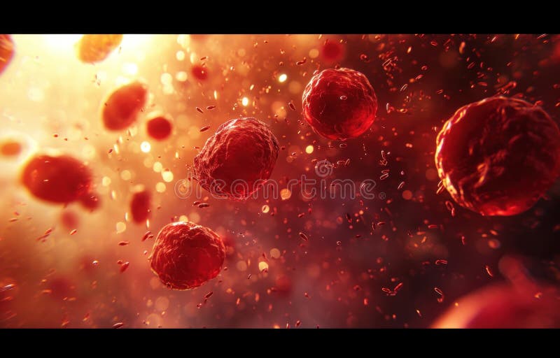 Red Cells are Seen from Several Angles Stock Image - Image of cancer ...