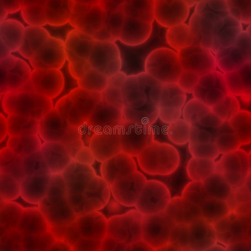 Red Cells - Tileable Seamless Background Texture Stock Illustration ...