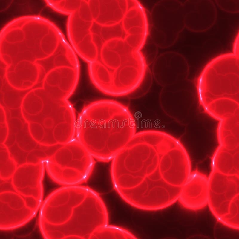 Red Cells - Tileable Seamless Background Texture Stock Illustration ...