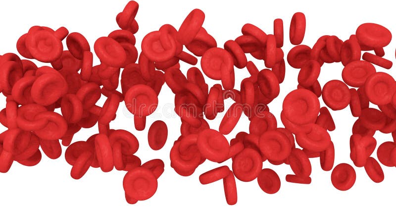 Red Cells on White Background Stock Illustration - Illustration of ...