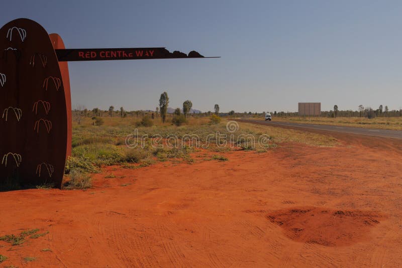 Red centre way stock image. Image of outback, australia - 99070733