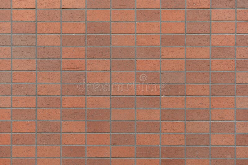 Red Ceramic Brick for Building Exterior in Japan Stock Photo - Image of ...