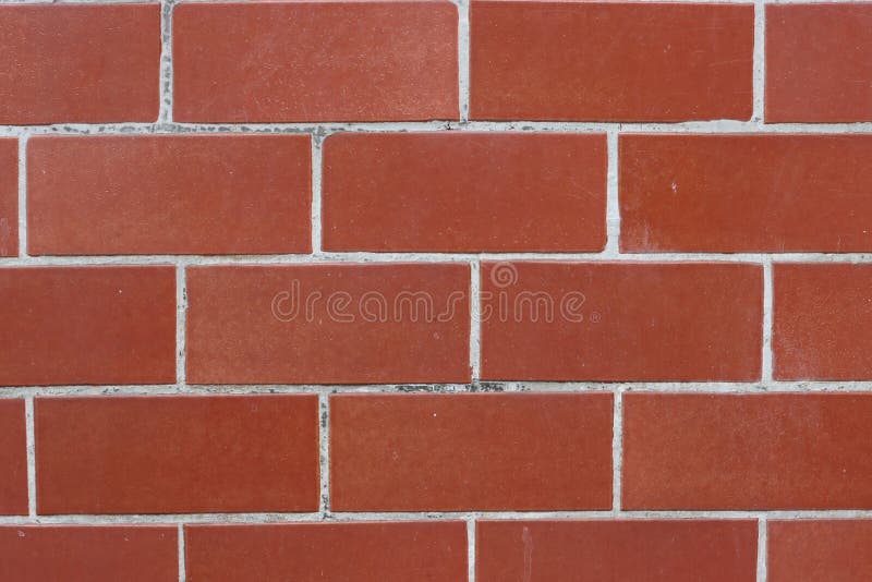 Red ceramic bricks texture stock photo. Image of decorative - 192030116