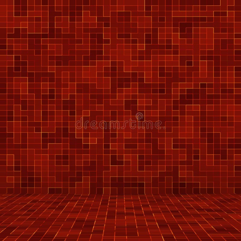 Red Ceramic Glass Colorful Tiles Mosaic Composition Pattern Background ...
