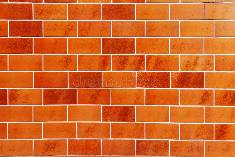 Red Ceramic Panels Mimicking the Background of a Tile on a Wall Stock ...