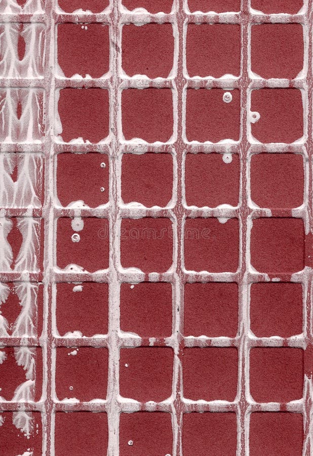 Red ceramic tile stock photo. Image of furnishing, home - 3338094