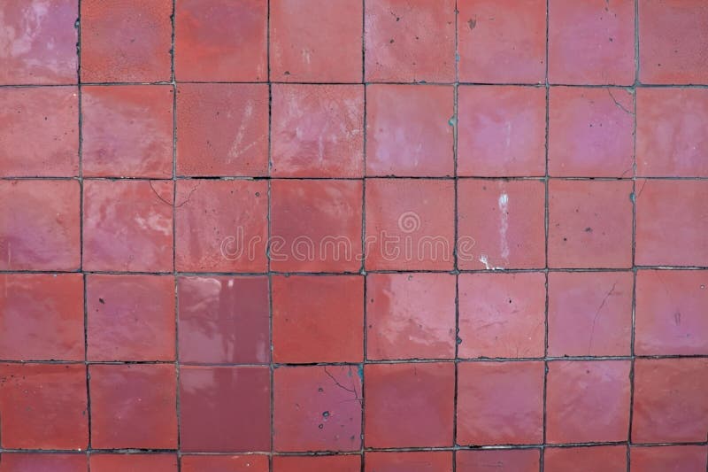 Red Ceramic Tile Wall Background and Texture. Abstract Background and ...