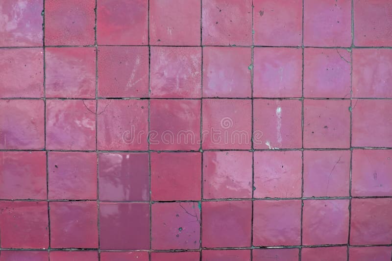 Red Ceramic Tile Wall Background and Texture. Abstract Background and ...