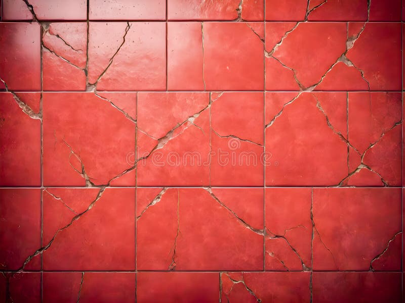 Red Ceramic Tile Wall Texture. Abstract Background and Texture for ...