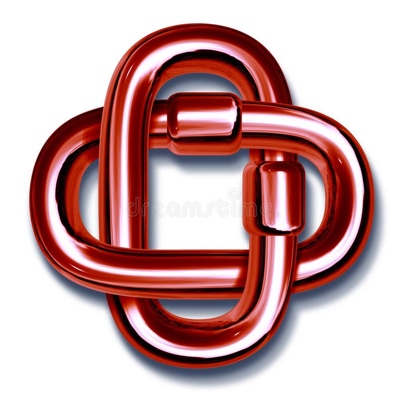 Chain Links Symbol of Strength and Unity Stock Illustration ...
