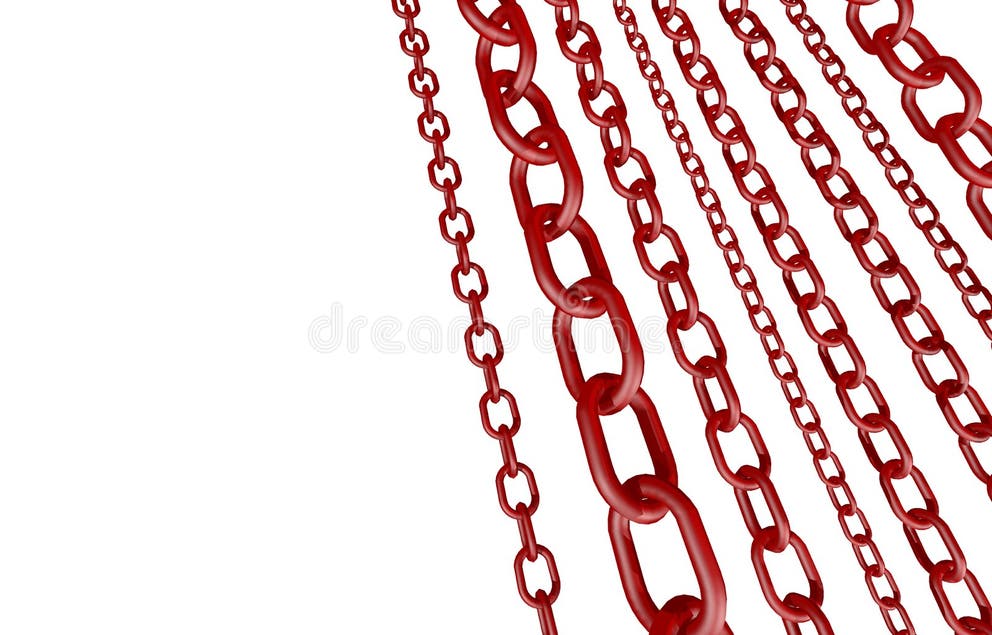 Red chains stock illustration. Illustration of concept - 53919861