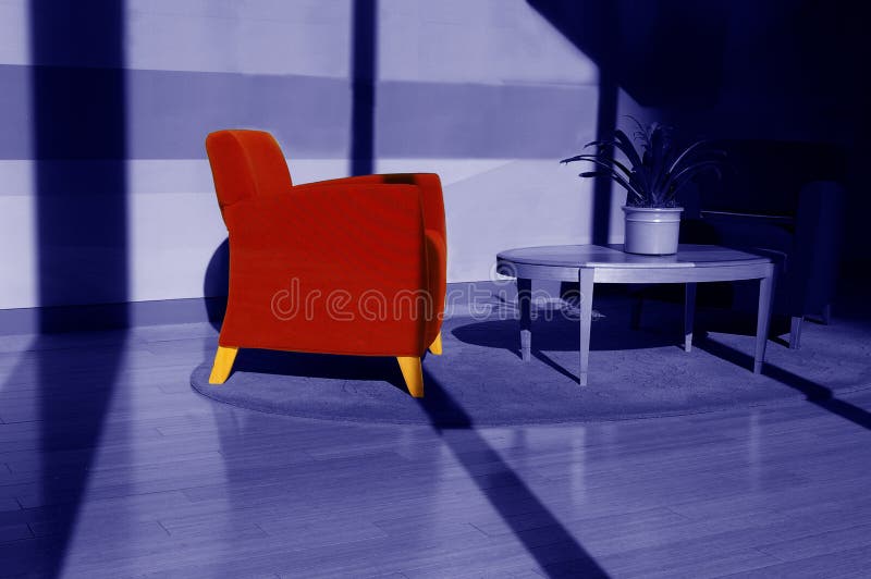 Red chair stock photo. Image of living, stylish, paint - 1873716