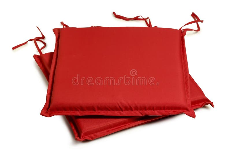 Red chair cushions stock image. Image of cushions, furniture - 285049867