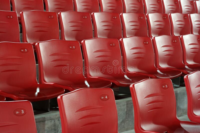 Red Chairs stock photo. Image of musical, concert, attend - 3213474