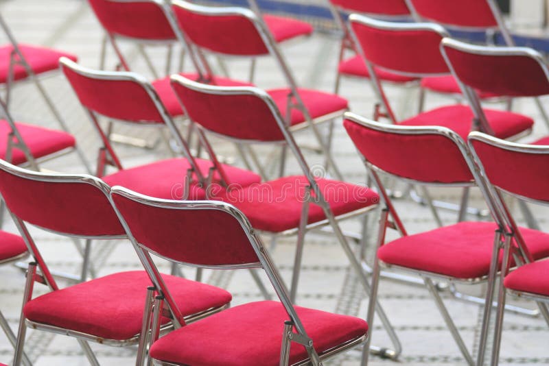 Red chairs stock image. Image of business, composition - 5091633