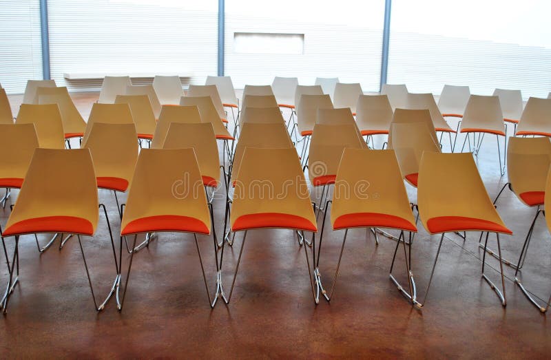 Red chairs conference stock photo. Image of audience - 14227304