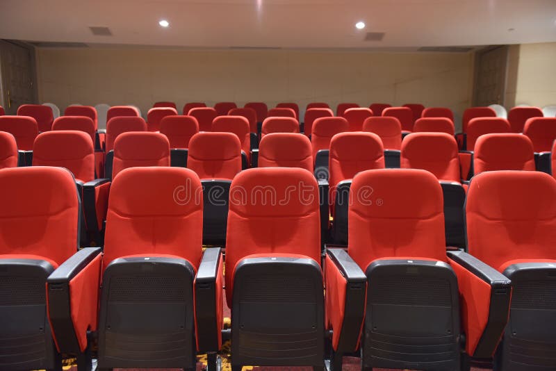 Red Chairs in the Meeting Room Stock Image - Image of interior, modern ...