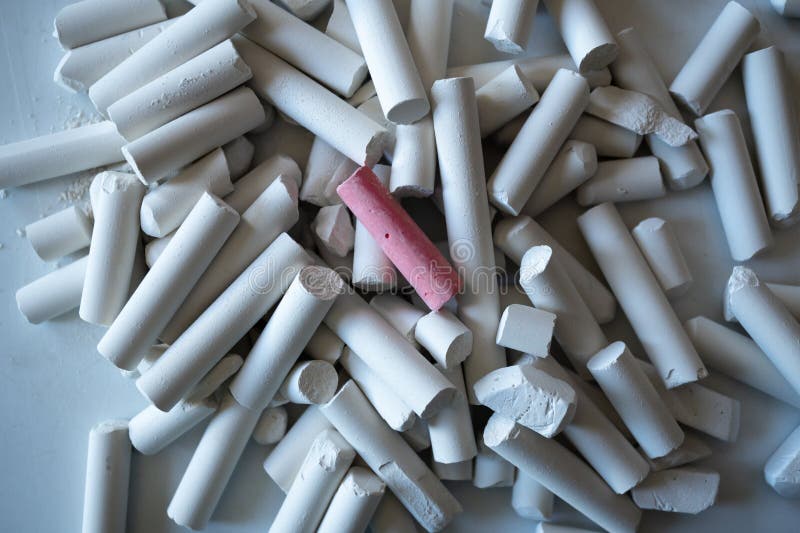 A Red Chalk in the Midst of Many White Chalks Expresses the Concept of ...