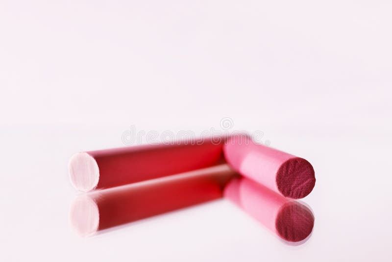 Red chalk studio shot stock image. Image of abstract - 195050261