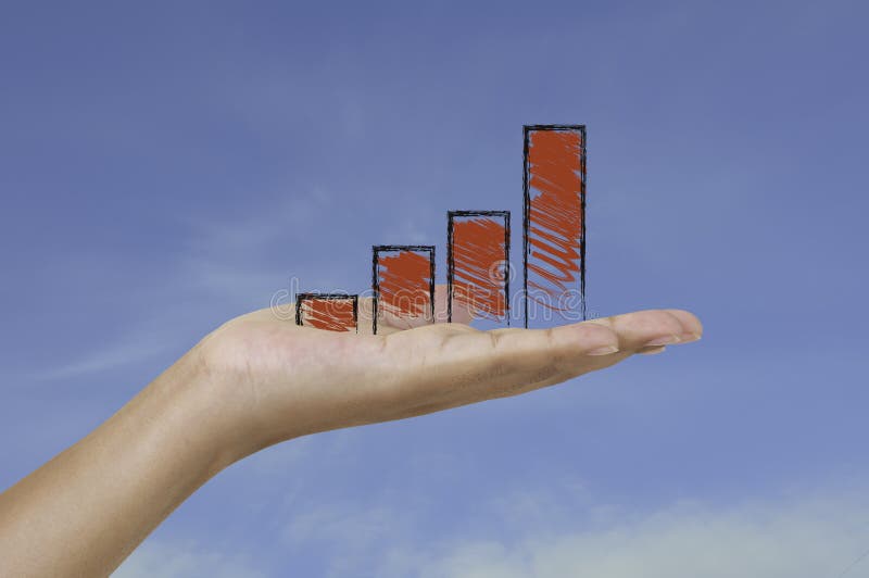 Red chart stock image. Image of drawing, finger, woman - 27733655