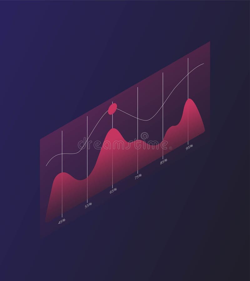 Red chart concept stock vector. Illustration of data - 272598947