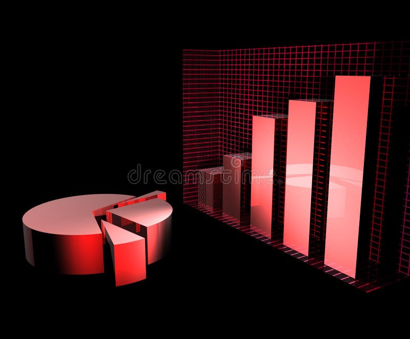 Red Charts stock illustration. Illustration of statistics - 11857371