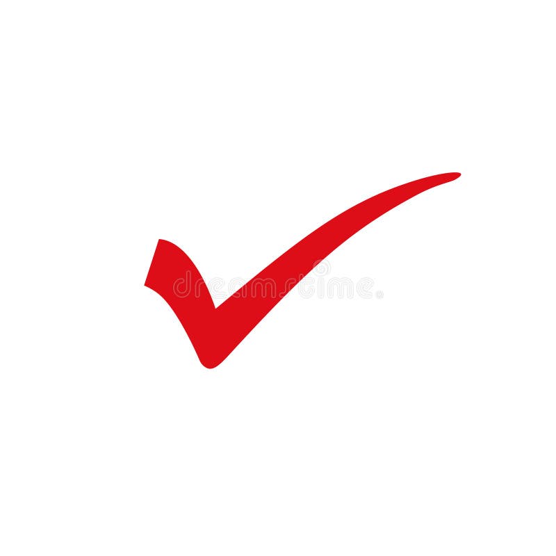 Red Check Mark or Tick Icon No. 4 Stock Vector - Illustration of ... Red Check Mark or Tick Icon No. 4 Stock Vector - Illustration of ...