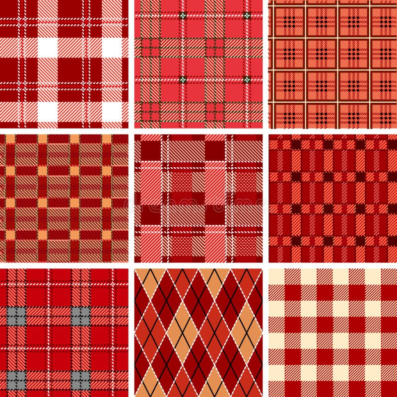 Red check pattern stock vector. Illustration of repeat - 17893911