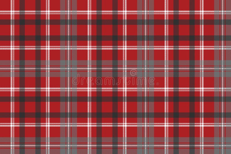 Red Check Plaid Seamless Fabric Texture Stock Vector - Illustration of ...