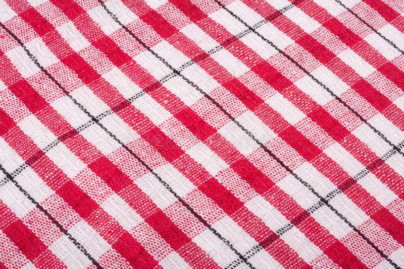 Red checkered cloth stock image. Image of kitchen, blanket - 65451937