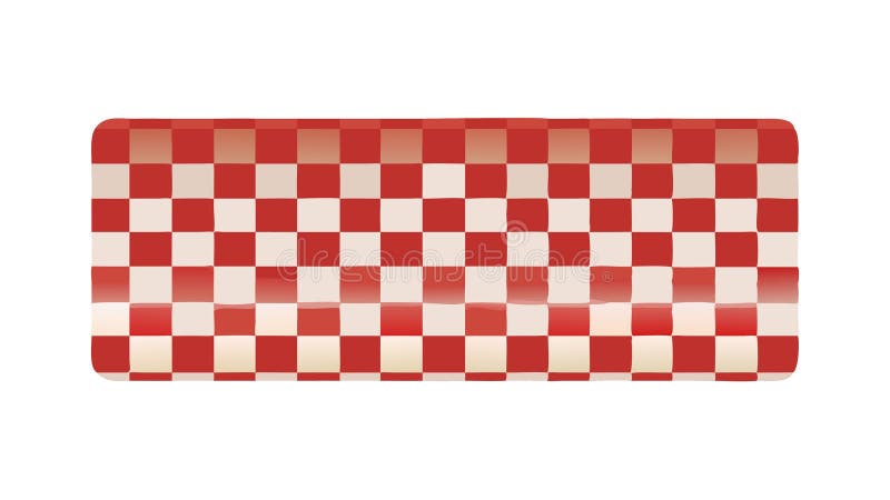Red Checkered Pattern Icon, Abstract Texture Design Element, Vector ...
