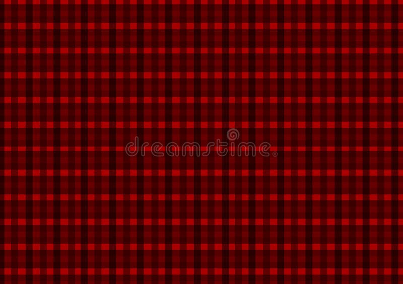 Red Checkered Pattern Print Design Stock Illustration - Illustration of ...