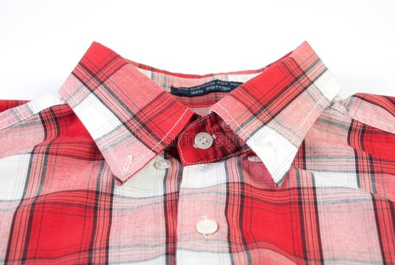 Long-sleeved Shirt in a Red Checkered Print Stock Photo - Image of ...