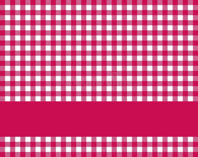 Red tablecloth pattern stock illustration. Illustration of gingham ...
