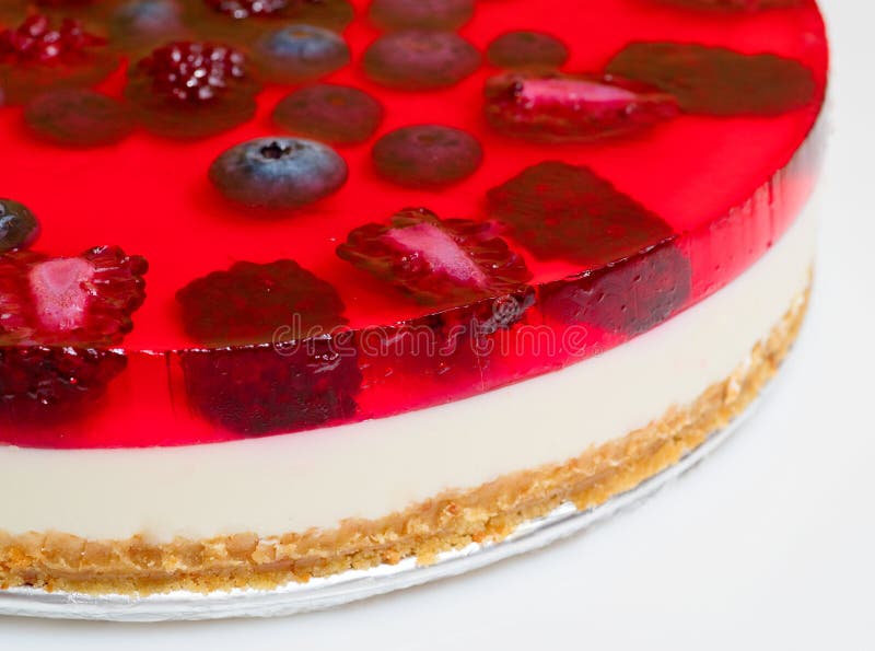 Cheesecake with Wild Berries Stock Image - Image of jelly, calorie ...