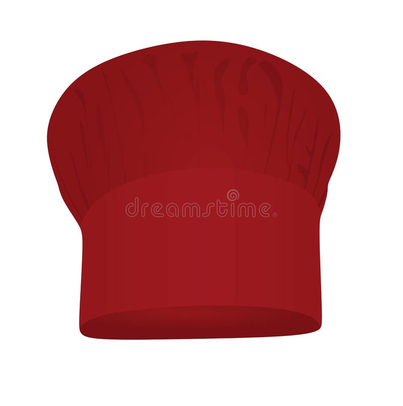 Red chef hat stock vector. Illustration of fashion, food - 156887268