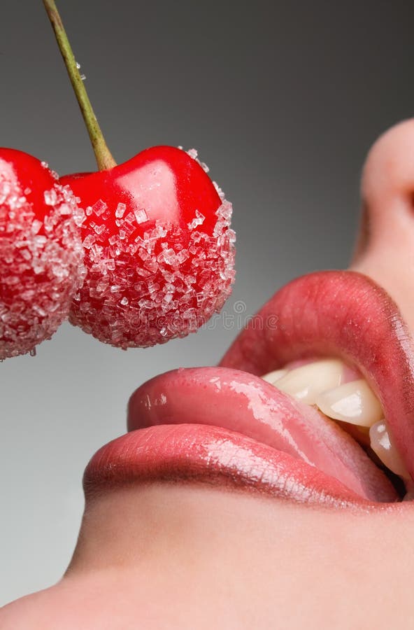 Red round passion stock image. Image of lips, delicious - 10763441