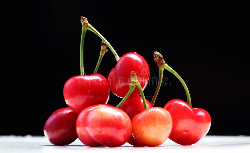 Red cherry stock image. Image of berry, food, healthy - 19687205