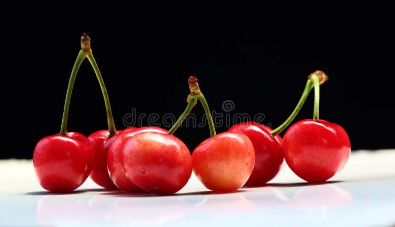 Red cherry stock photo. Image of desire, dieting, healthy - 19687224