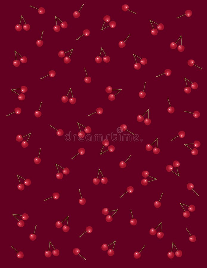 Red cherry background stock vector. Illustration of design - 20366985