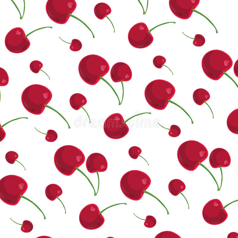 Red cherry background stock illustration. Illustration of background ...