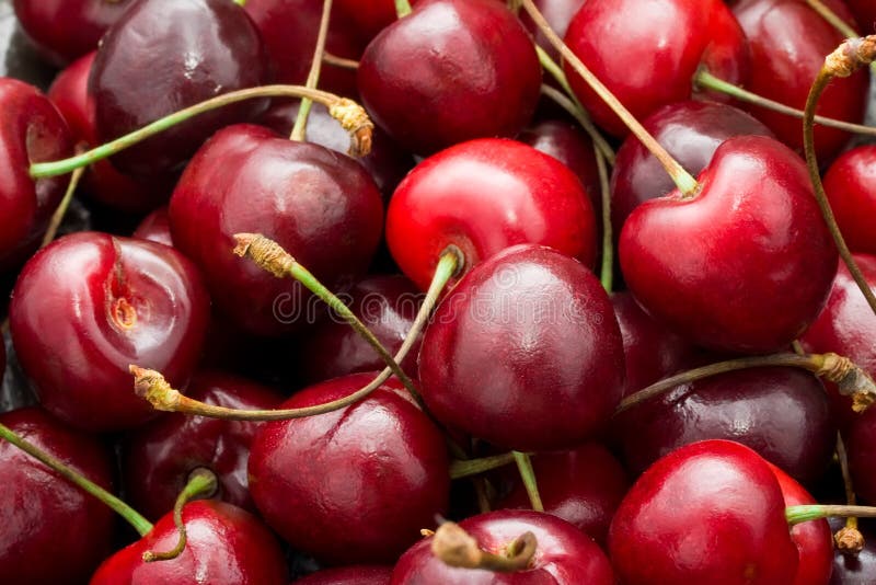 Red cherry stock photo. Image of macro, juicy, organic - 35594678