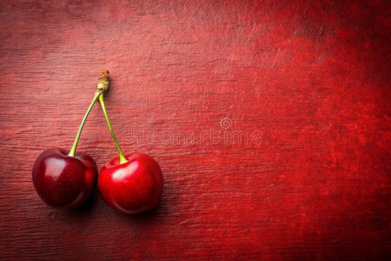 Red Cherry, Blood Red Color Abstract Background, Wall Interior ...