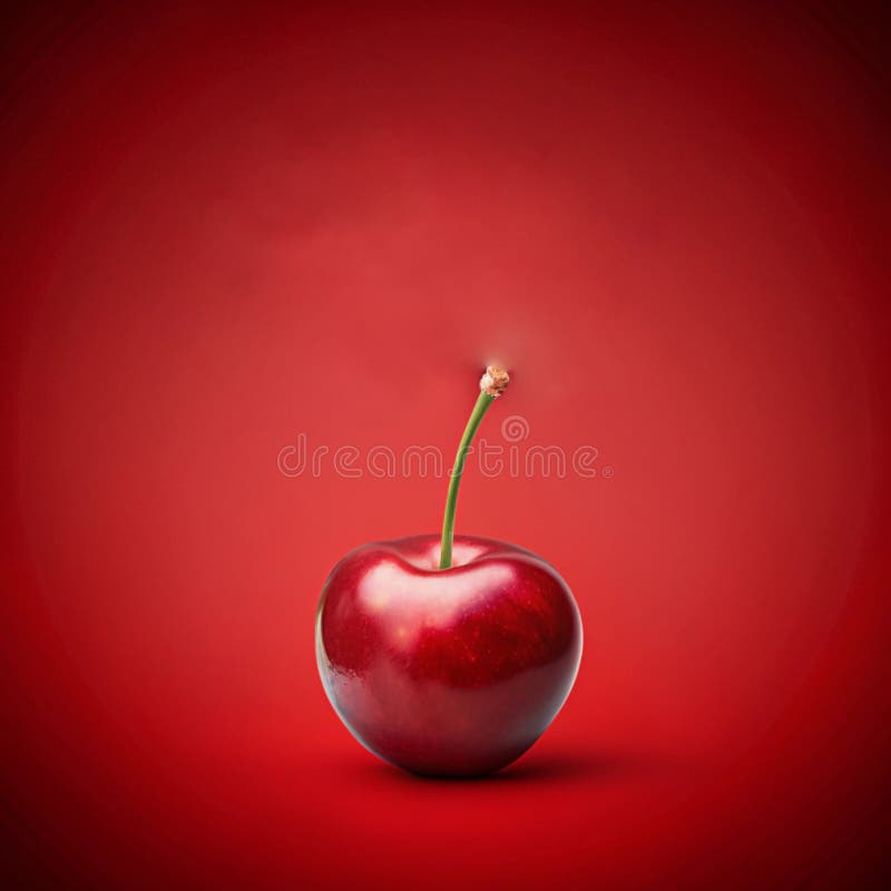 Red Cherry, Blood Red Color Abstract Background, Wall Interior ...