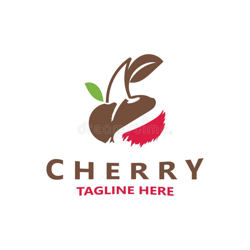 Red Cherry Fruit Logo, Vector Illustration, Fruit Business Design Stock ...
